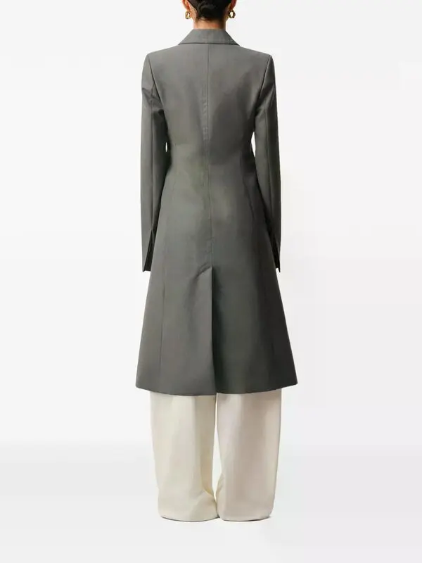 Ami Fitted Single-breasted Coat - Grey