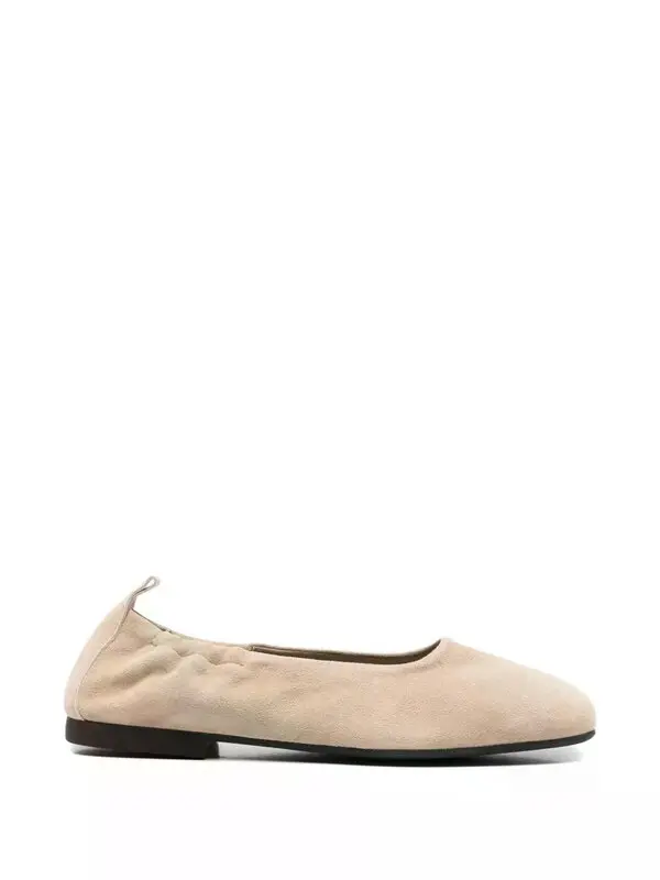 SUMMERY COPENHAGEN Gathered Ballerinas - Neutrals