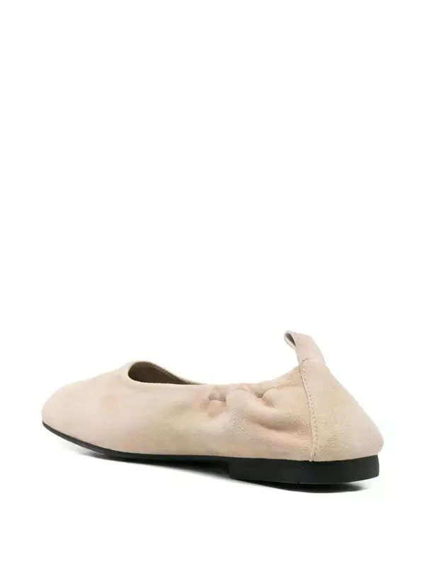SUMMERY COPENHAGEN Gathered Ballerinas - Neutrals
