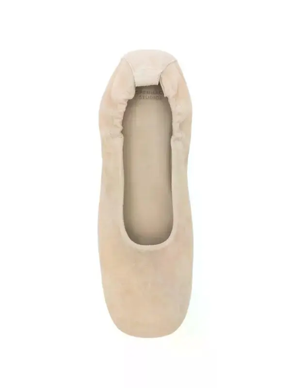 SUMMERY COPENHAGEN Gathered Ballerinas - Neutrals