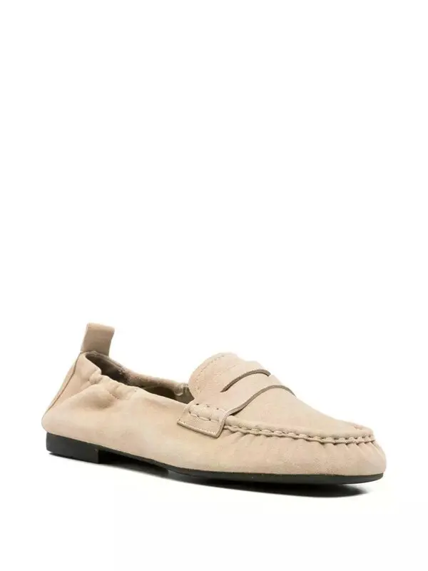 SUMMERY COPENHAGEN Suede Moccasins - Neutrals
