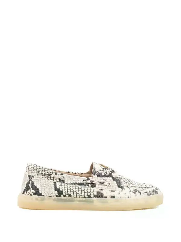 SUMMERY COPENHAGEN Snake Leather Loafers