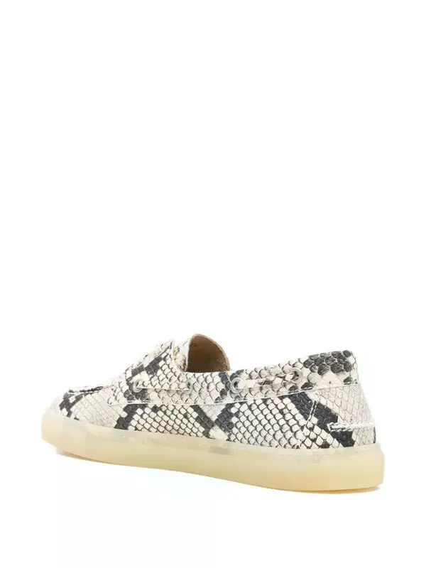 SUMMERY COPENHAGEN Snake Leather Loafers