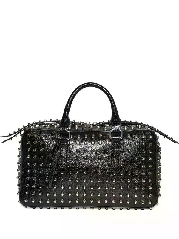 John Richmond Studded Top Handle Bag - Black