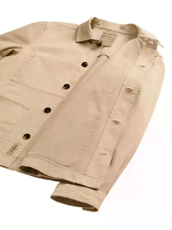 Woolrich Chore Garment-dyed Cotton Overshirt - Neutrals
