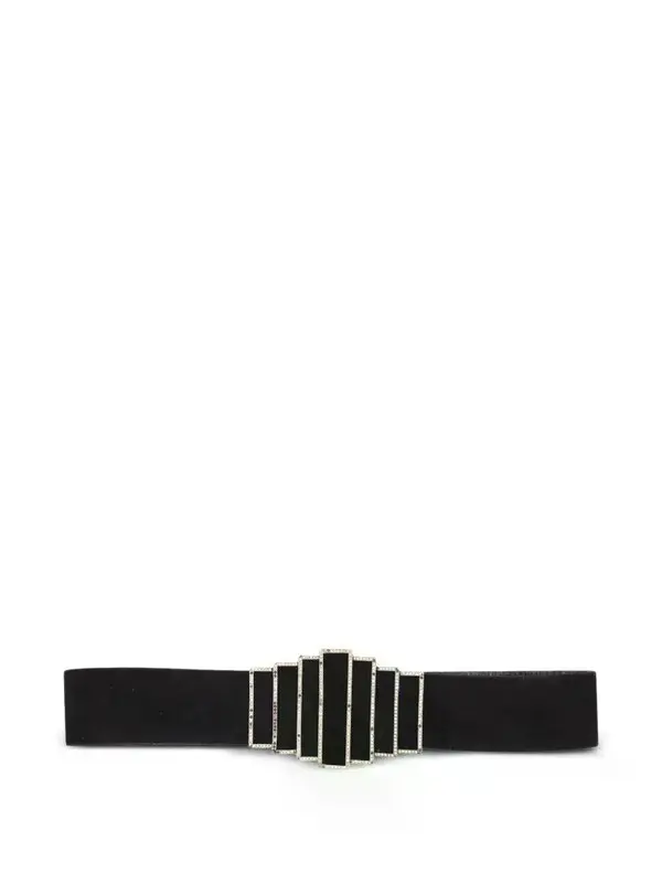 PIROVANO VINTAGE Embellished Belt - Black