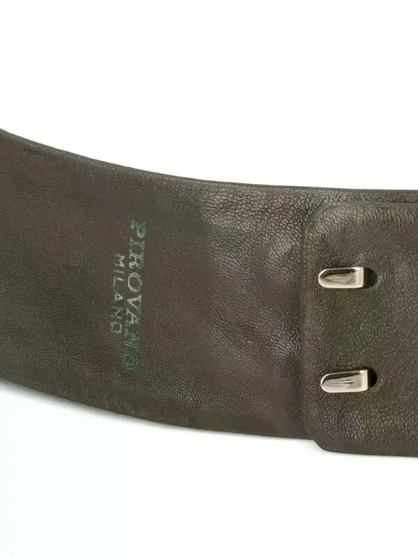 PIROVANO VINTAGE Embellished Suede Belt
