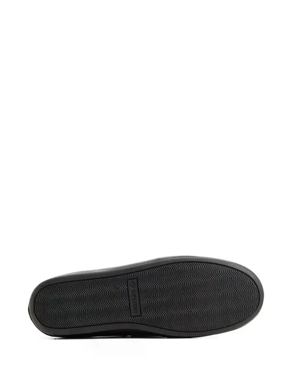 FORTELA Leather Boat Shoes - Black