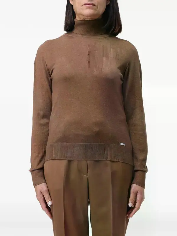 Kiton High-neck Long-sleeve Sweater