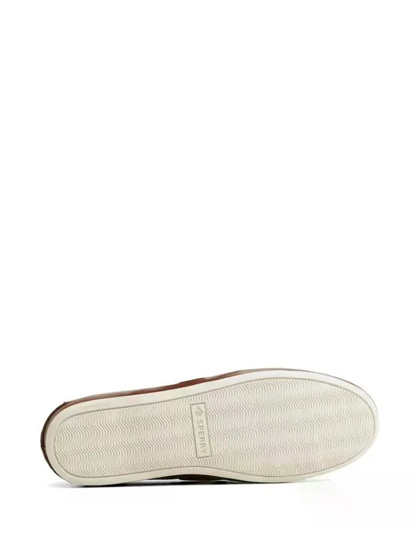 FORTELA Leather Boat Shoes - Brown