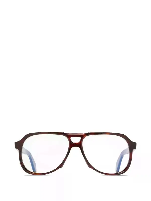 CUTLER & GROSS Pilot Frame Glasses - Brown