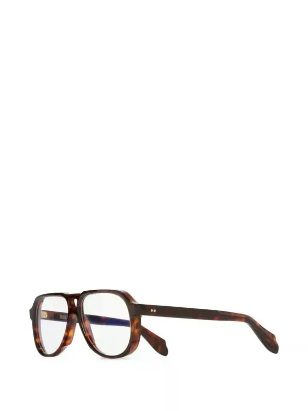 CUTLER & GROSS Pilot Frame Glasses - Brown
