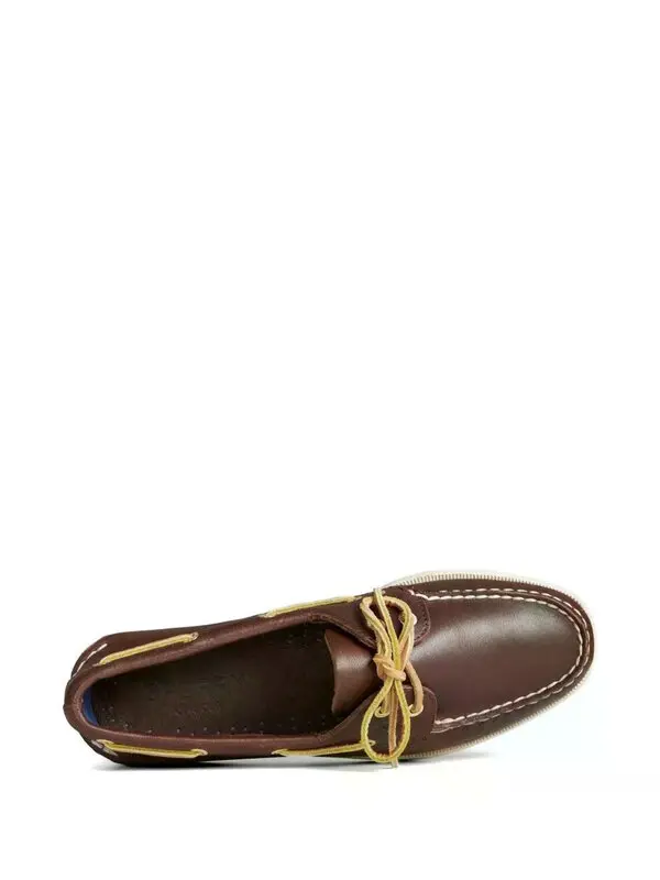 FORTELA Lace-up Leather Boat Shoes