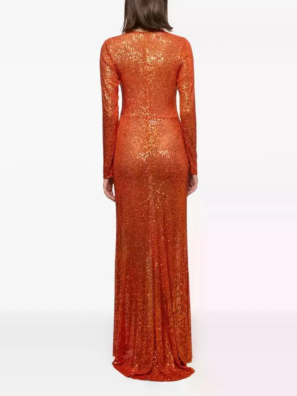 ATU BODY COUTURE Sequin-embellished Maxi Dress - Orange