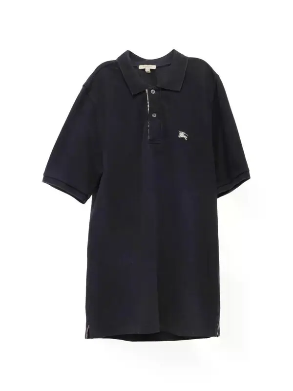 Burberry Logo-embroidered Cotton Polo Shirt