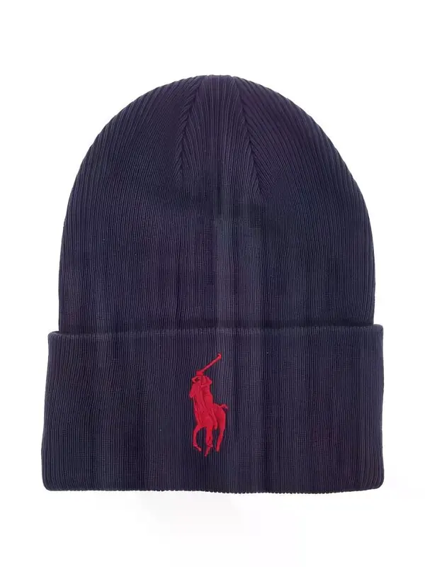 Polo Ralph Lauren Big Pony Cuff Beanie - Blue