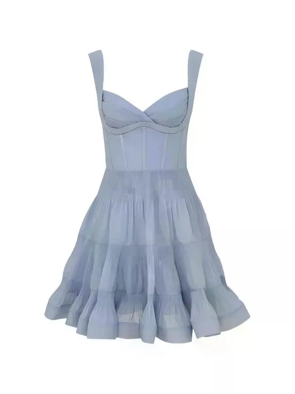Zimmermann Pleated Draped Mini Dress