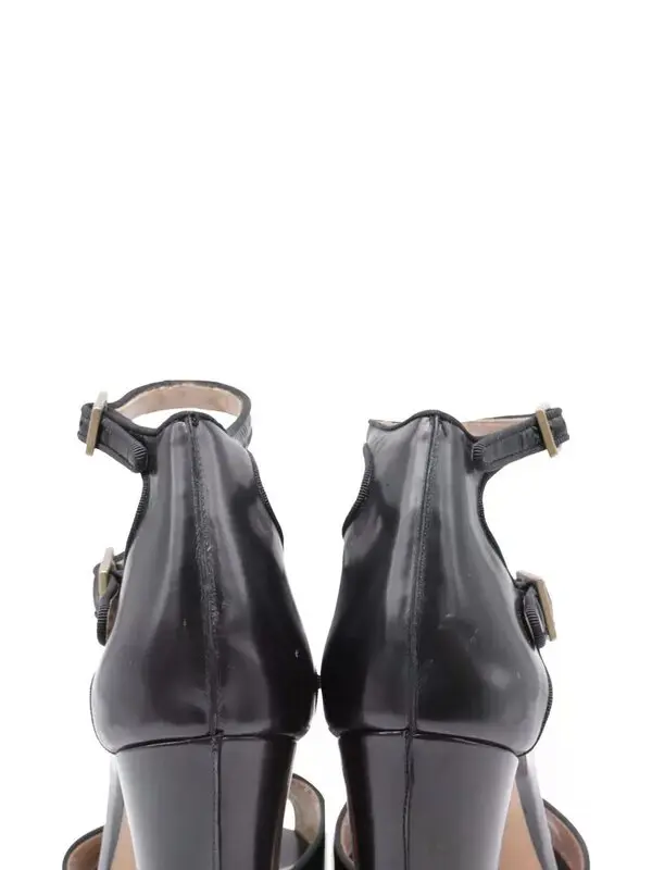 Chloé Natalia Double Strap Leather Sandals