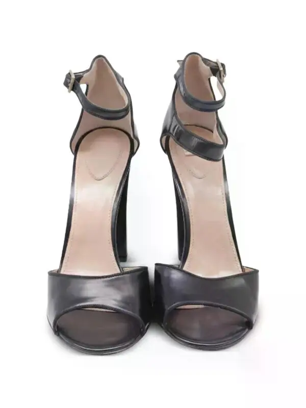 Chloé Natalia Double Strap Leather Sandals