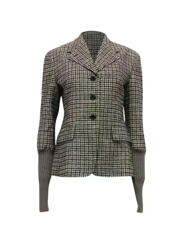 Chloé Plaid Single-breasted Blazer