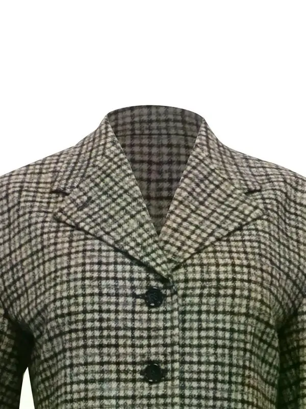 Chloé Plaid Single-breasted Blazer