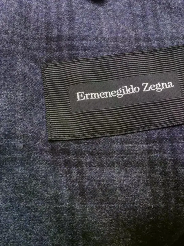 Ermenegildo Zegna Checked Single-breasted Blazer