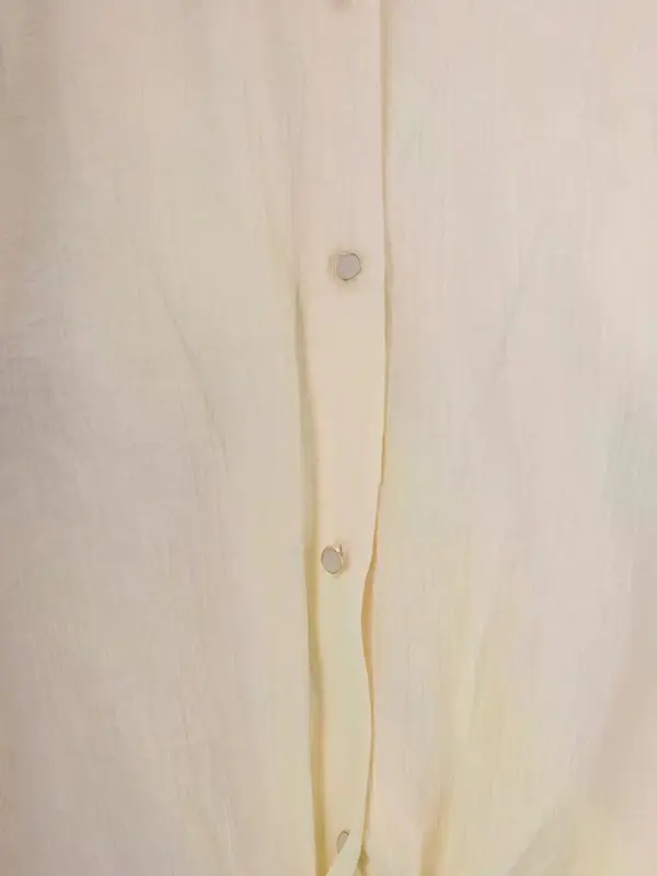 SESSUN Cropped Tie-knot Shirt