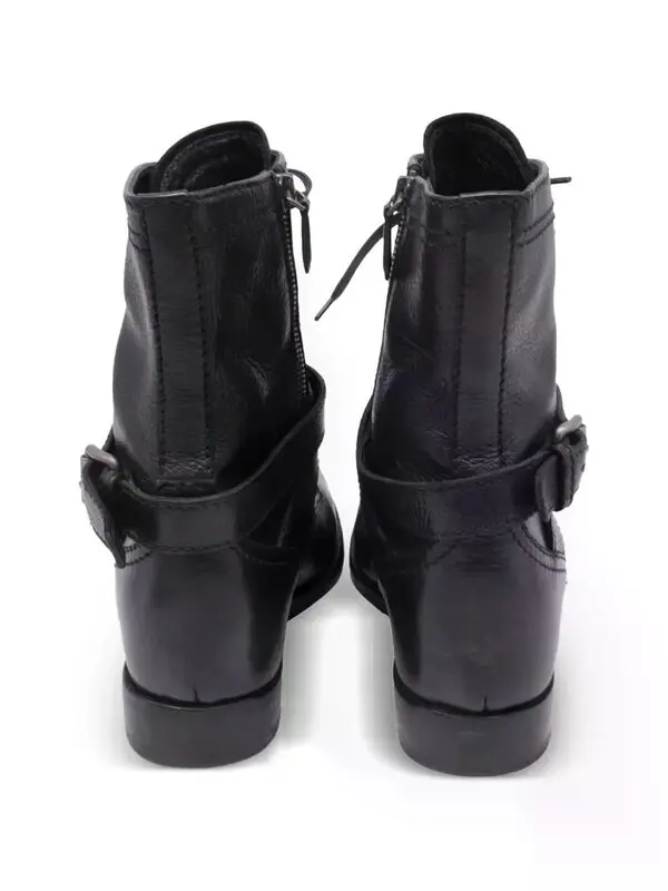 Prada Buckle-detail Combat Boots