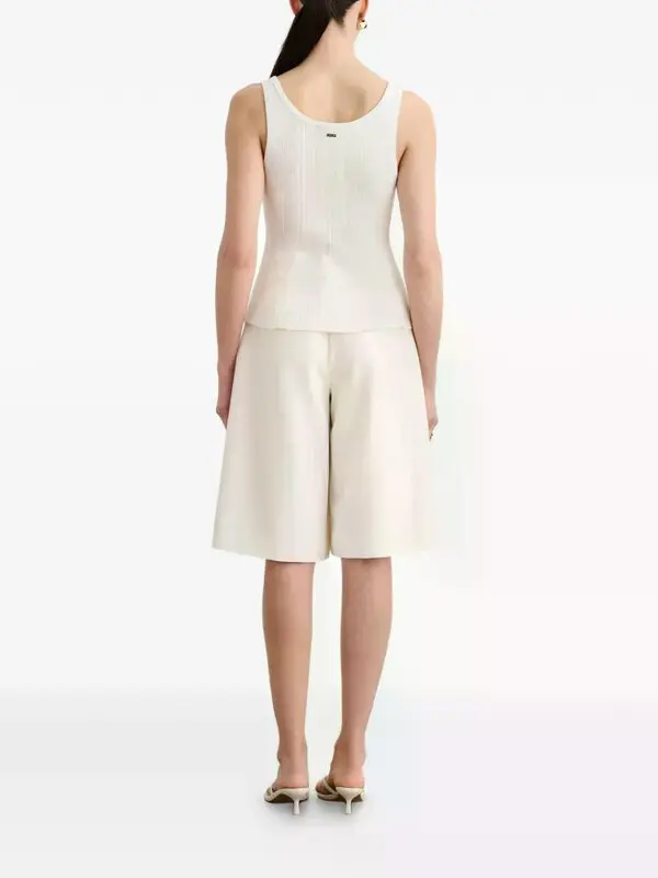 TOCCIN Eden Button-front Tank Top - White