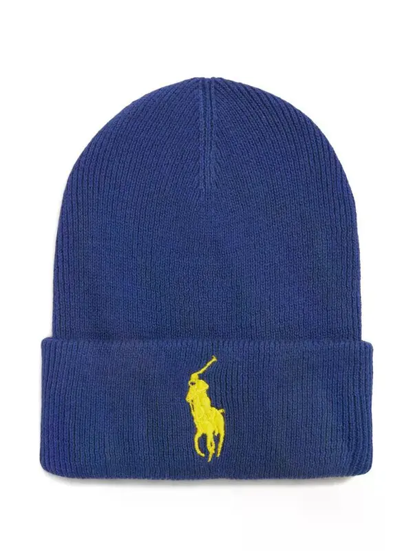 Polo Ralph Lauren Big Pony Cuff Beanie - Blue