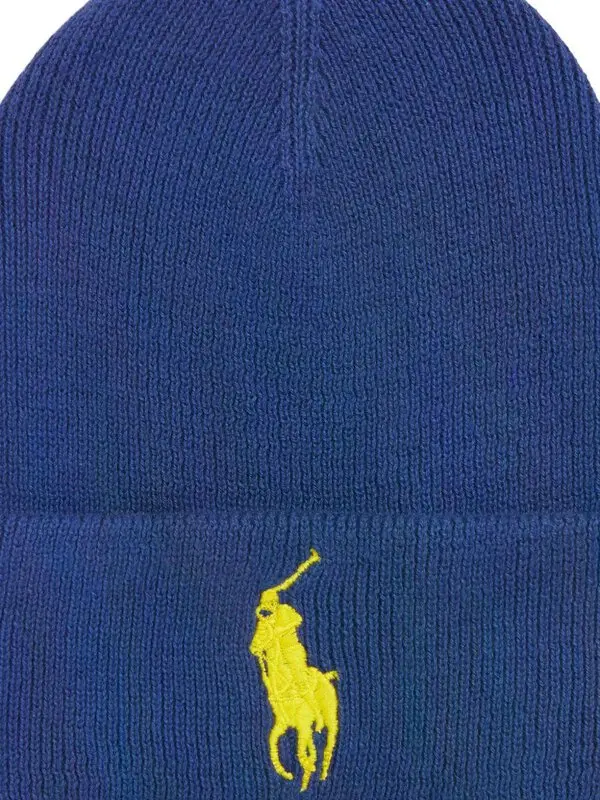 Polo Ralph Lauren Big Pony Cuff Beanie - Blue