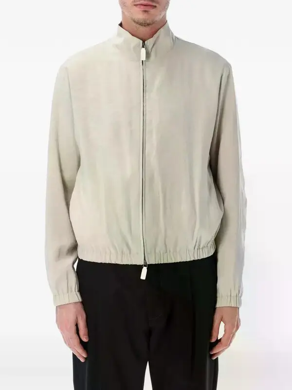 Emporio Armani Zipped Jacket - Neutrals