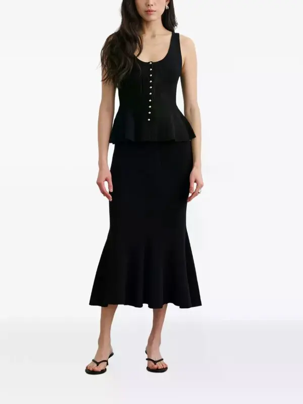 TOCCIN Lynn Pull-on Midi Skirt
