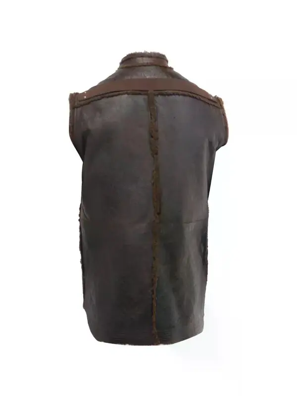 Rick Owens Fogpocket Shearling Leather Vest