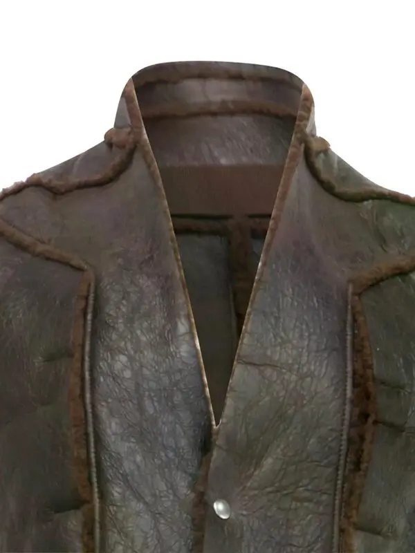 Rick Owens Fogpocket Shearling Leather Vest