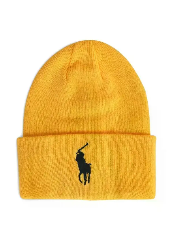 Polo Ralph Lauren Big Pony Cuff Beanie - Yellow