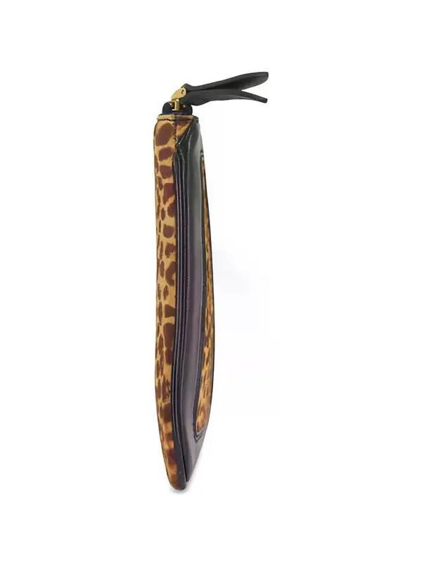 Valentino Garavani Animal-print Clutch - Brown
