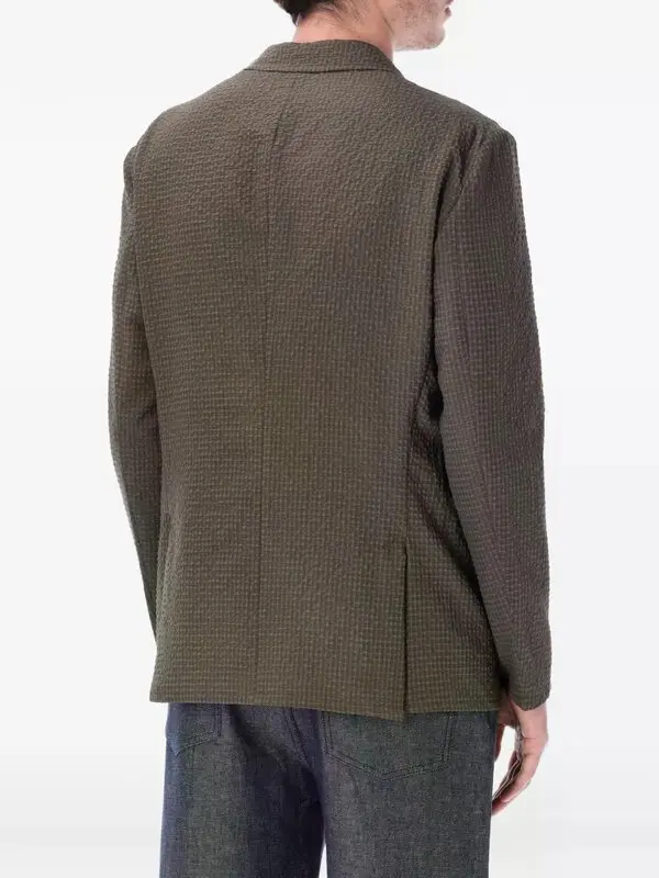 Emporio Armani Seersucker Blazer - Brown