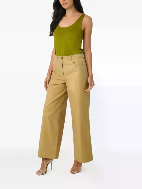 TOCCIN Cotton Straight Trousers