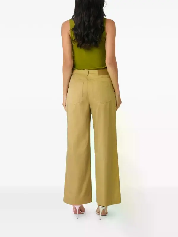 TOCCIN Cotton Straight Trousers