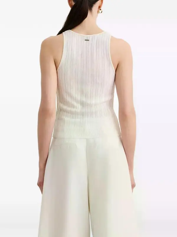 TOCCIN Juniper Racer Tank - White