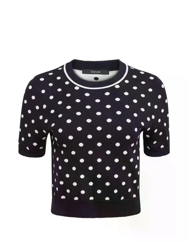 TOCCIN Birdie Short-sleeve Sweater