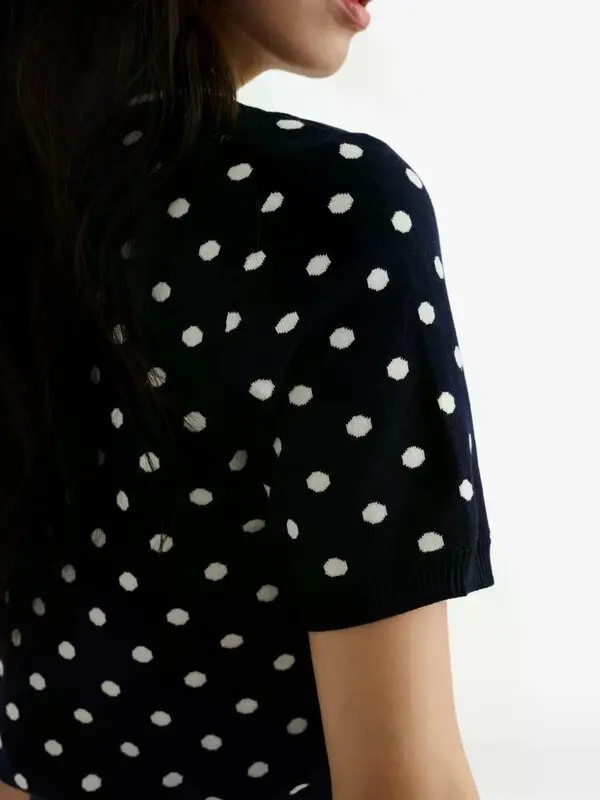 TOCCIN Birdie Short-sleeve Sweater