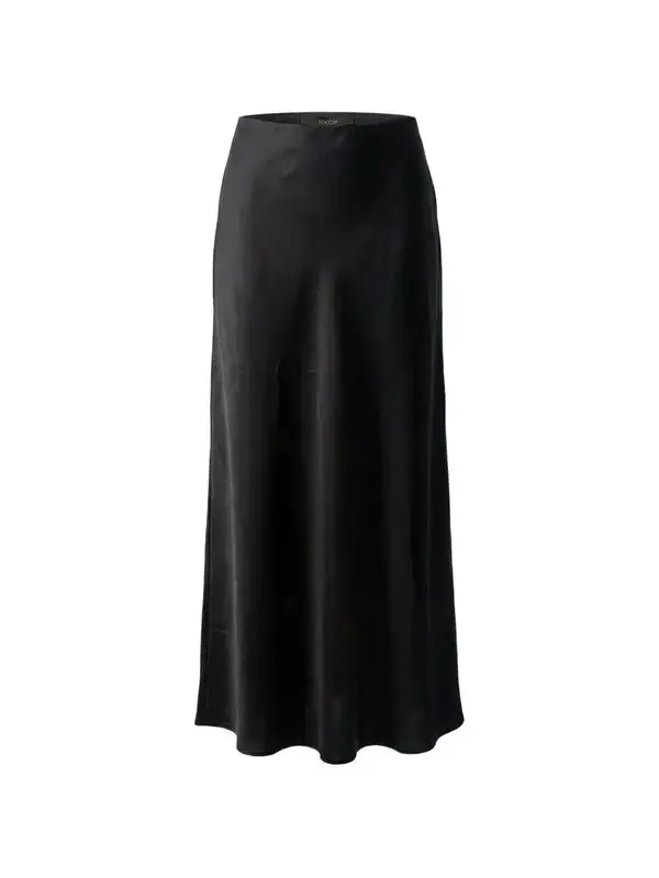 TOCCIN Heidi Bias Slip Long Skirt - Black