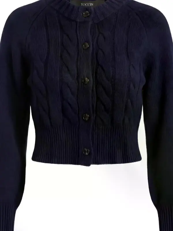 TOCCIN Rita Cable-knit Cardigan