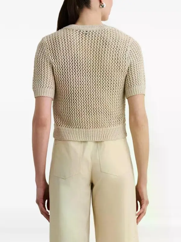 TOCCIN Janice Short-sleeve Button Cardigan