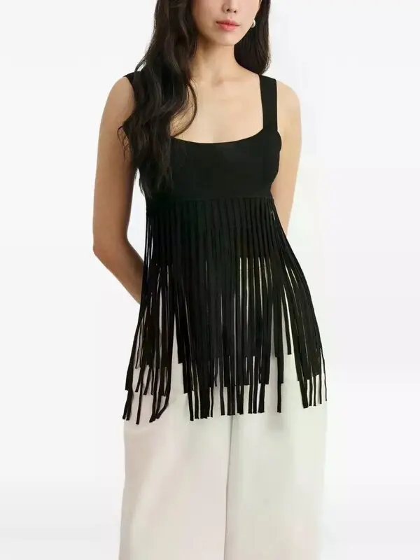 TOCCIN Amaris Fringed Tank Top