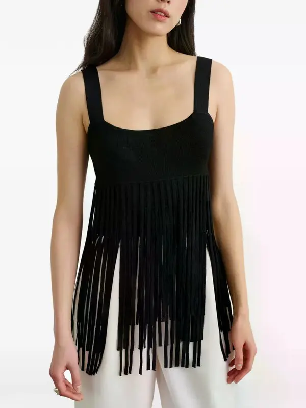 TOCCIN Amaris Fringed Tank Top