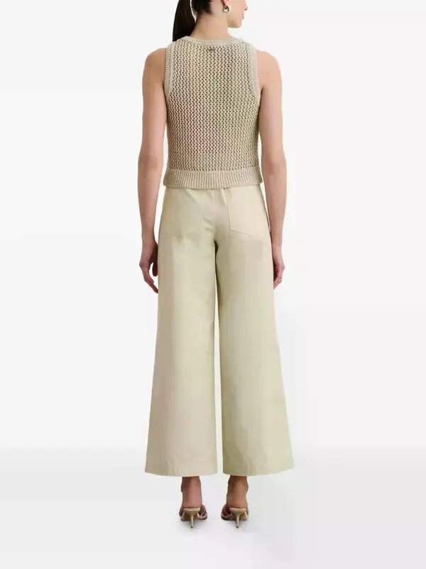 TOCCIN Nell Five-pocket Palazzo Pants - Neutrals