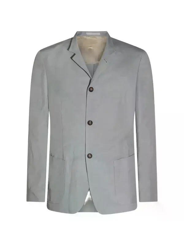Eleventy Single-breasted Blazer - Grey